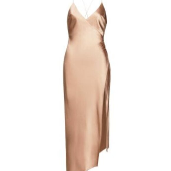 SER.O.YA | Dresses | Seroya Emma Silk Maxi Dress Natural | Poshmark